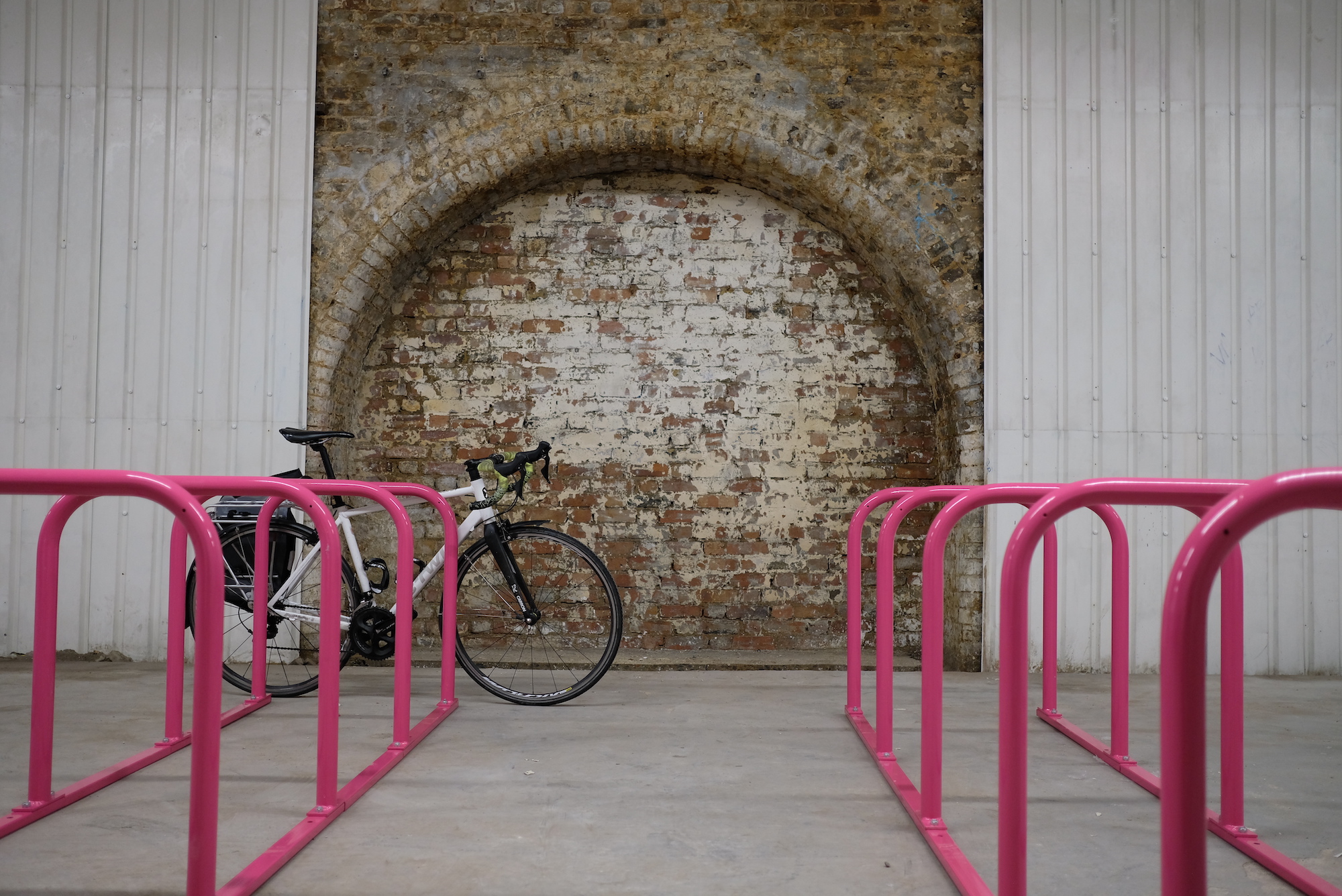 Better Bankside transform arch with secure Cyclehoop parking