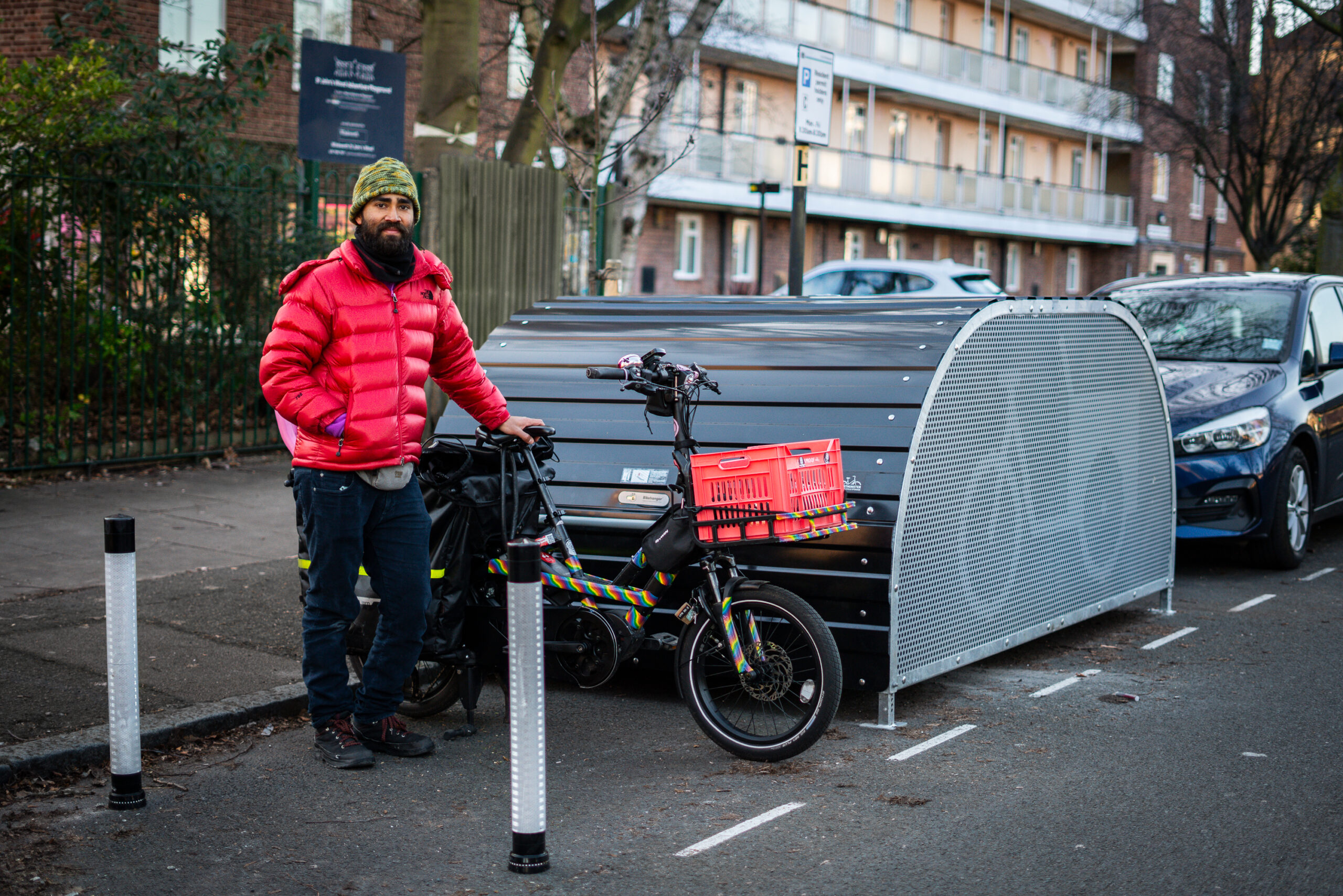 Westminster Residential Cargo Bikehangar | Cyclehoop